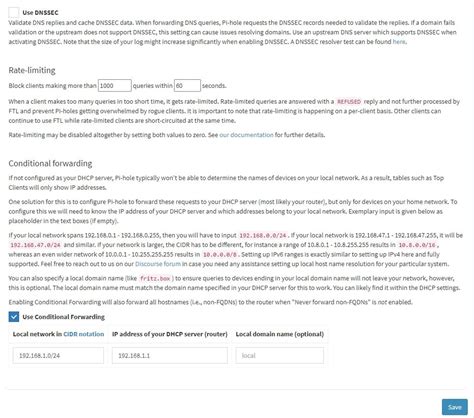 Pihole Unifi Usg Conditional Forwarding Rpihole