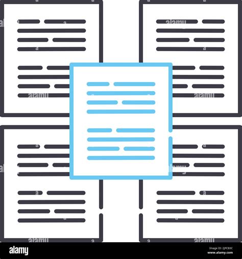Storyboard Line Icon Outline Symbol Vector Illustration Concept Sign