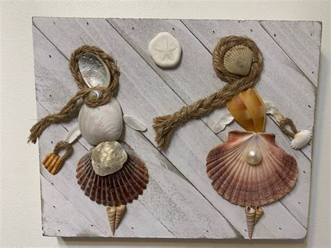 Seashell People Wall Art Sisters Friends Seashell People Ts