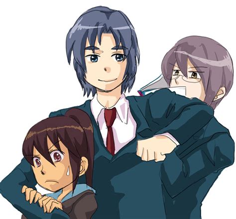 Kyonko Nagato Yuuki And Asakura Ryou Suzumiya Haruhi No Yuuutsu