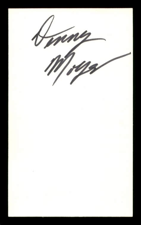 Denny Moyer Autographed Signed X Index Card
