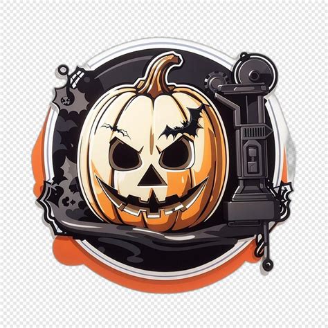 Premium Psd Halloween Sticker Illustration