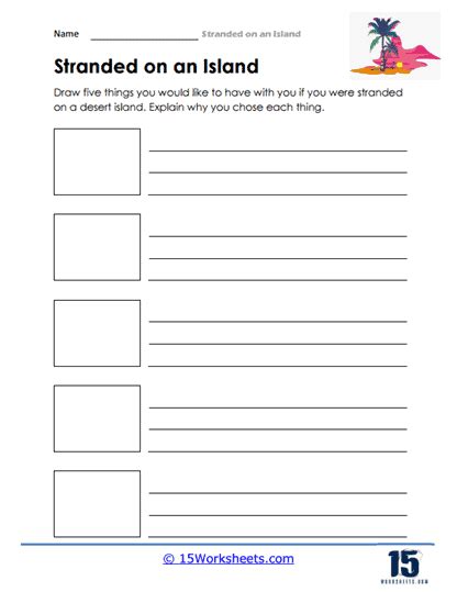 Stranded On An Island Worksheets 15