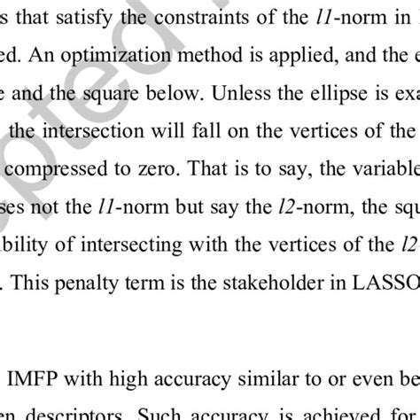 Is A Simple Lasso Algorithm Application Example Of Two Dimensional