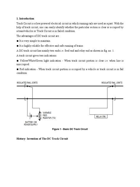 Figure 1 Basic Dc Track Circuit Download Free Pdf Track Rail Transport Relay