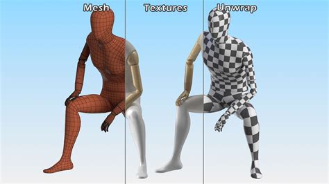 Flexible Manikin Sitting Pose 3d Model 49 3ds Blend C4d Fbx Max