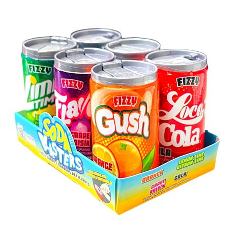 Soda Cans Fizzy Candy 6 Pack Candy Funhouse Us