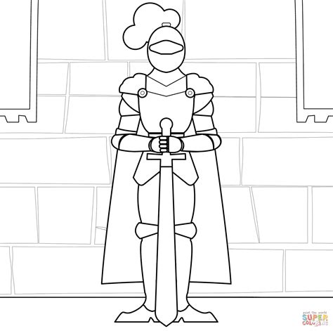 Розмальовка лицар Розмальовки для дітей друк онлайн