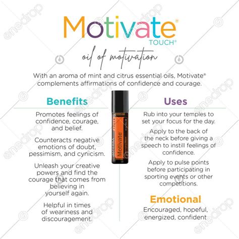 Motivate Touch Benefits Motivation How Are You Feeling Doterra