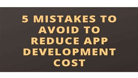 5 Tips To Reduce App Development Cost Ppt