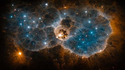 Crab Nebula By Hubble