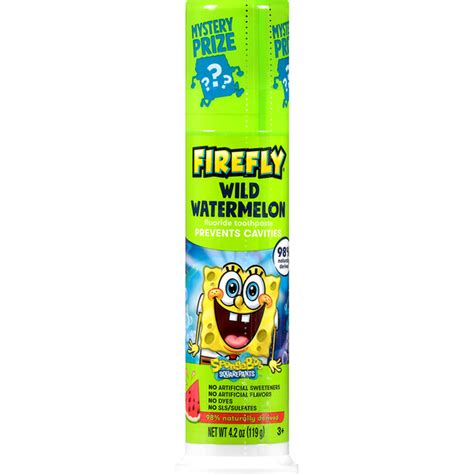 Firefly Toothpaste Wild Watermelon Spongebob Squarepants 42 Oz