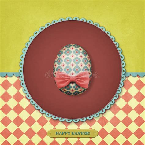 Vintage Easter Postcard Greeting Stock Illustration Illustration Of