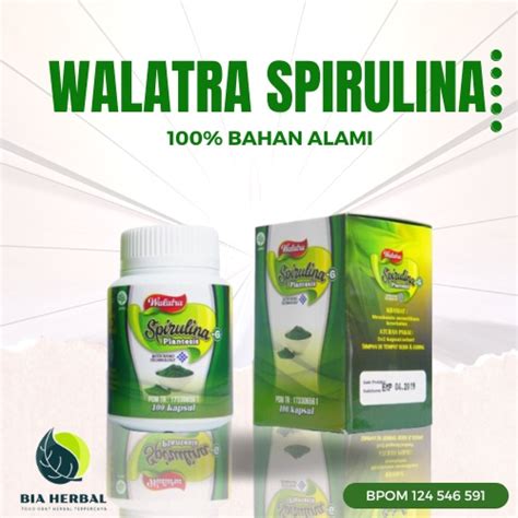 Jual Walatra Spirulina Kapsul Manfaat Spirulina 100 Original