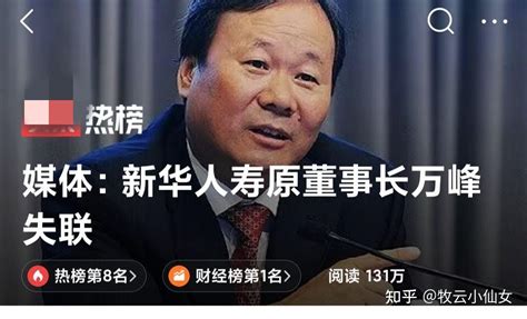 新华人寿原董事长失联 知乎