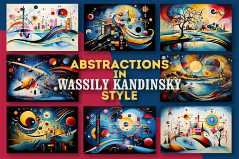 Abstractions In Wassily Kandinsky Style Wall Art