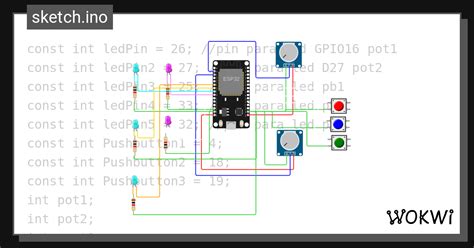 Ejercicio2 Wokwi ESP32 STM32 Arduino Simulator