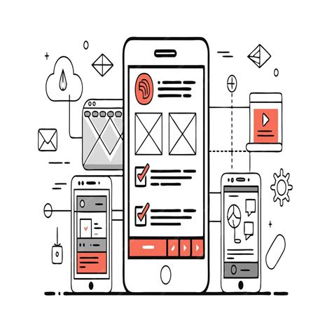 мобильный Wireframeux Ui дизайн интерфейса приложения мобильный макет дизайна Wireframe
