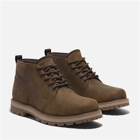 Britton Road Mid Lace Up Waterproof Chukka Boot For Men In Brown