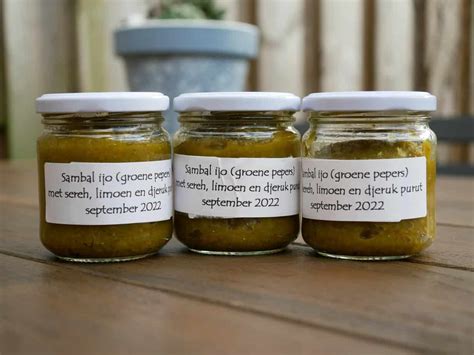Sambal Ijo Diana S Mooie Moestuin