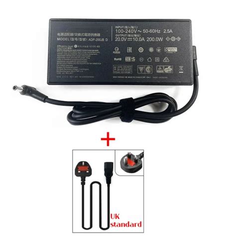 Fpwngl 20v 10a 200w Laptop Ac Adapter Charger For Asus Strix G17 G713