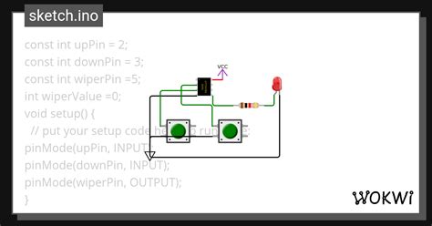 My Digital Pot Wokwi Esp32 Stm32 Arduino Simulator