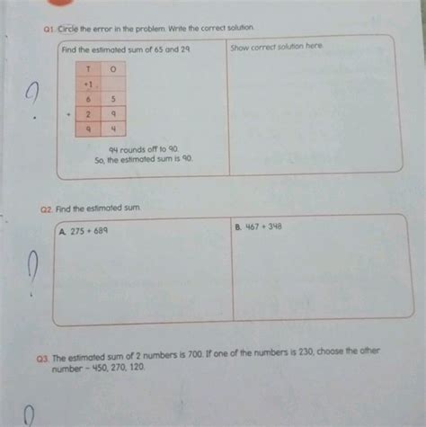 Q Circle The Error In The Problem Write The Studyx