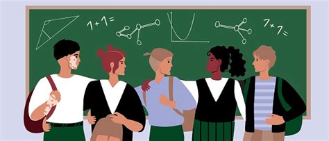 칠판에 함께 학생 그룹 과학 및 교육의 개념으로 플랫 벡터 스톡 일러스트레이션 성별이 다른 어린이 민족 그룹 과학에 대한 스톡 벡터 아트 및 기타 이미지 Istock