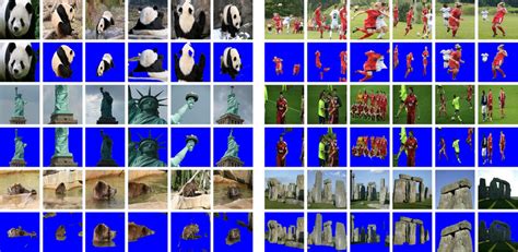 the segmentation results of the proposed method on icoseg dataset