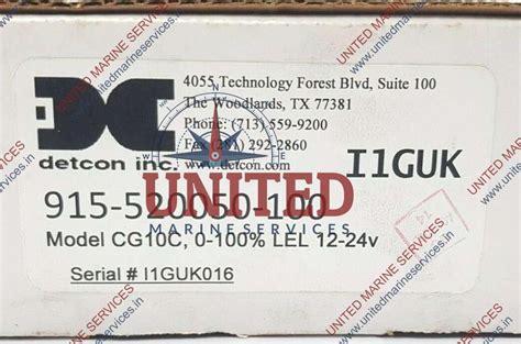 Detcon Mod 10c Controller Lel 440 005101 000 Rev 002 United Marine