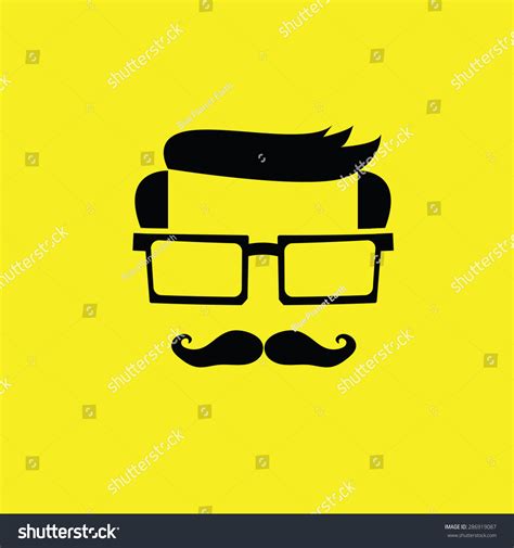 Daddy Glasses Mustache Vector Avatar Stock Vector Royalty Free