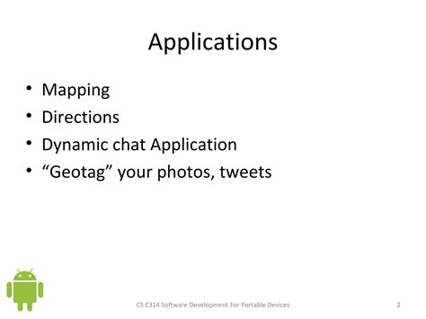 Lecture Slides For Location Based Services Android Ppt Operating Systems Computer
