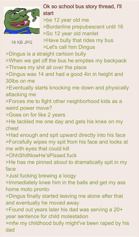 Anon Has A Bully Rgreentext