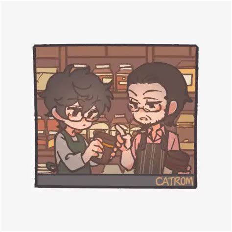 Amamiya Ren And Sakura Soujirou Persona And 1 More Drawn By Catrom