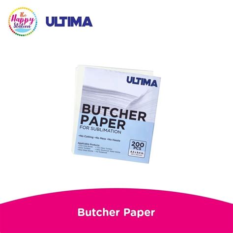 Ultima Butcher Paper Shopee Philippines