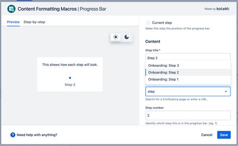 How To Keep Track With A Confluence Progress Bar