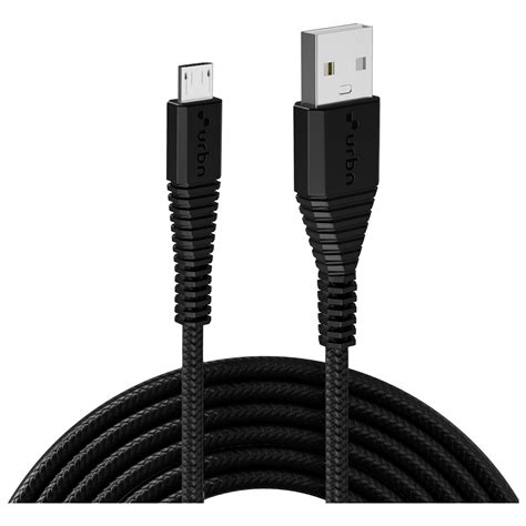 Buy Urbn Type A To Micro Usb Type B 495 Feet 15 M Cable Tangle Free Design Black Online