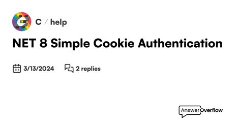 Net 8 Simple Cookie Authentication C