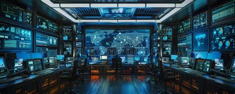 A Striking Banner With A View Of A Command Center Filled With Advanced