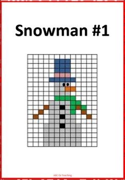 Excel Skills Christmas Snowman Bitmap Pictures By ABC OZ Teaching