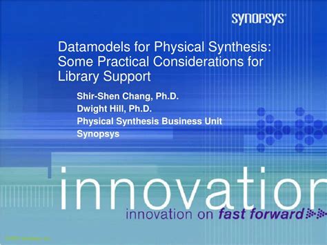 PPT Datamodels For Physical Synthesis Some Practical Considerations For Library Support