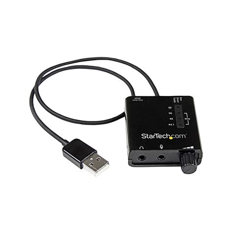 Startech Usb Stereo Audio Adapter External Sound Card With Spdif Digital Audio Icusbaudio2d