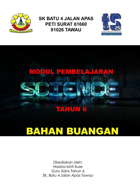 Latihan Bahan Buangan Sains Tahun 6 Unit 9 Kesan Bahan Buangan