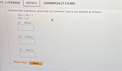 solved compute each expression given that the functions f