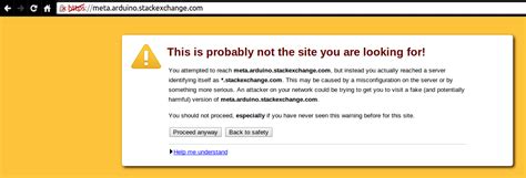 Invalid Certificate On Stackoverflow Meta Stack Exchange