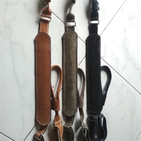Jual Tali Sandang Sabuk Senapan Full Kulit Jerat Kota Tegal