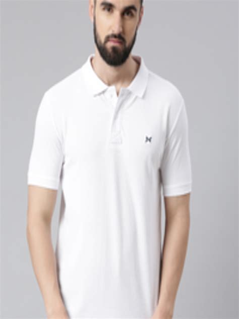 Buy Force Nxt Men Solid Polo Collar Super Combed Cotton T Shirt