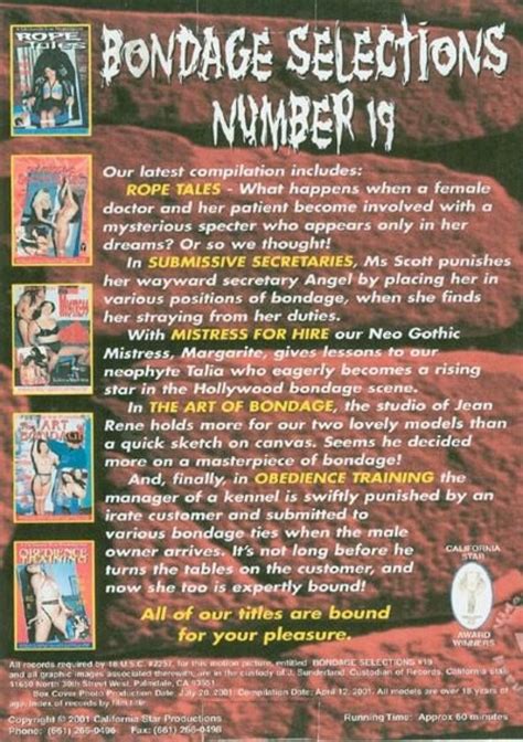 Watch Bondage Selections 19 With 5 Scenes Online Now At Freeones