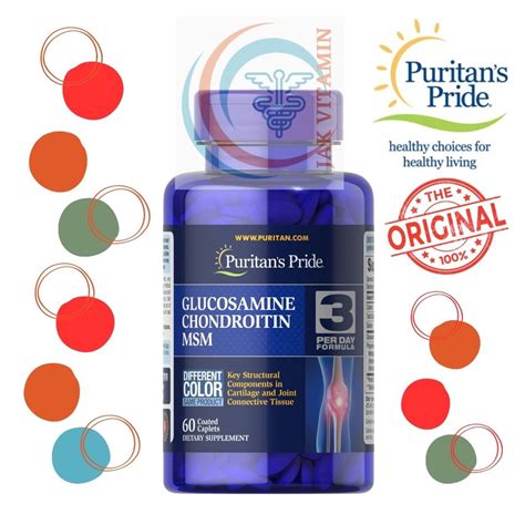 Jual Puritans Pride Double Strength Glucosamine Chondroitin And Msm