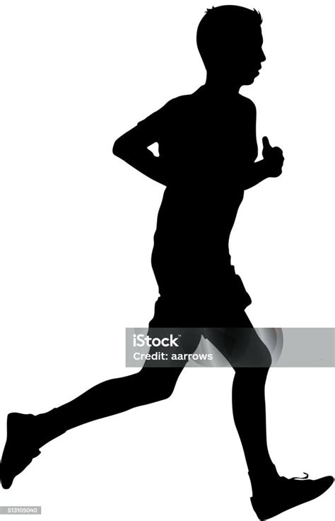 실루엣 선반레일 On Sprint Men 벡터 일러스트레이션 건강한 생활방식에 대한 스톡 벡터 아트 및 기타 이미지 건강한